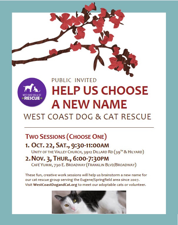 Cat Rescue and Adoption NetworkWCDC Naming Workshop - Cat Rescue and ...